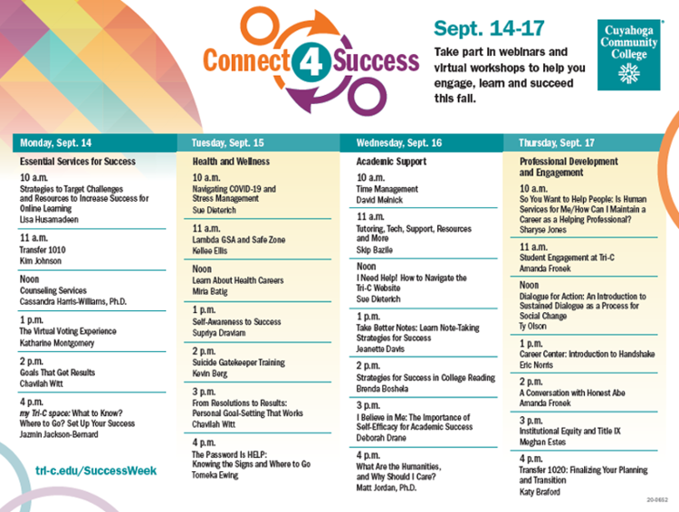 Student Success Week, Tri-C: Cleveland Ohio